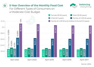 Average Food Cost per Month in 2022 | Balancing Everything